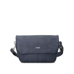 Zwei Mademoiselle MH40 - Umhängetasche 25 cm (nubuk-black) in nubuk-blue | Gr.: onesize