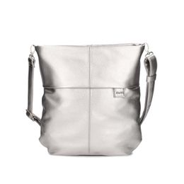 Zwei Mademoiselle M12 - Schultertasche 32 cm (cord-mocca) in silver | Gr.: onesize
