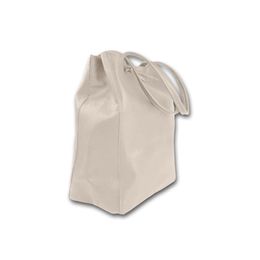 Leder Shopper, Schultertasche Toscanto Tasche beige ca. 28cm | Gr.: onesize