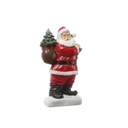 MARELIDA LED Weihnachtsmann mit leuchtendem Tannenbaum Santa H: 30cm | Gr.: onesize