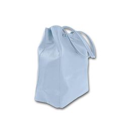 Leder Shopper, Schultertasche Toscanto Tasche hellblau ca. 28cm | Gr.: onesize