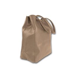Leder Shopper, Schultertasche Toscanto Tasche taupe, dunkelbeige ca. 28cm | Gr.: onesize