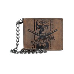 Green Burry Greenburry Vintage Skull Kettenbörse Leder 12,5 cm in nut brown | Gr.: onesize