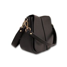 Leder Schultertasche, Umhängetasche Toscanto Tasche schwarz ca. 25cm | Gr.: onesize