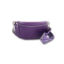 Leder Gürteltasche Toscanto Tasche lila/violett ca. 25cm | Gr.: onesize