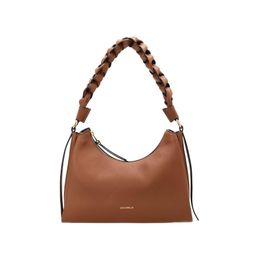Coccinelle Boheme Grana Double - Schultertasche S 30 cm (ribes/prune) in cognac/noir | Gr.: onesize