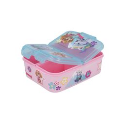 PAW PATROL Skye Kinder Premium Brotdose Lunchbox mit 3 Fächern in Rosa | Gr.: onesize