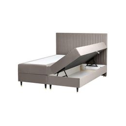 Beliani Doppelbett DAME in Beige - (W) 162 x (H) 124 x (L) 207 cm | Gr.: onesize