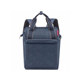 Reisenthel travelling allrounder R - Rucksack 40 cm (smiley grey) in herringbone dark blue | Gr.: onesize