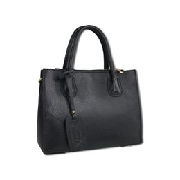Toscanto Handtasche, Schultertasche Leder schwarz ca. 26cm | Gr.: onesize