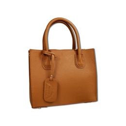 Toscanto Handtasche, Schultertasche Leder braun, camel, tan ca. 26cm | Gr.: onesize