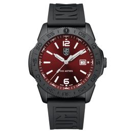Luminox Herren-Taucheruhr Quarz Pacific Diver Schwarz/Rot | Gr.: onesize
