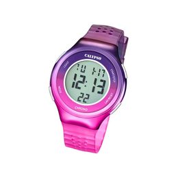 Analog-Armbanduhr Calypso Digital lila, pink groß (ca. 44mm) | Gr.: onesize