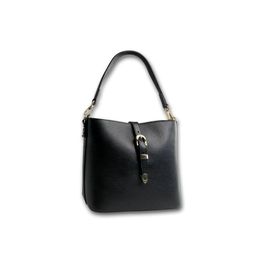 Leder Umhängetasche Toscanto Tasche schwarz ca. 23cm | Gr.: onesize