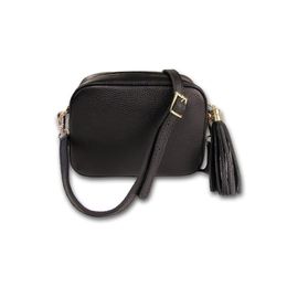 Leder Umhängetasche Toscanto Tasche schwarz ca. 20cm | Gr.: onesize