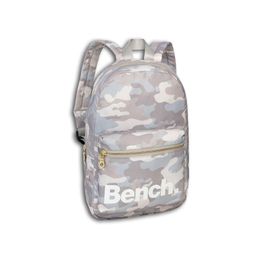 Nylon Freizeitrucksack, Cityrucksack Bench Rucksack hellgrau, wei&szlig; ca. 25cm | Gr.: onesize