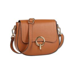Leder Umhängetasche Toscanto Tasche hellbraun ca. 23cm | Gr.: onesize