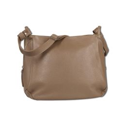 Toscanto Umhängetasche Leder taupe, beige ca. 35cm | Gr.: onesize