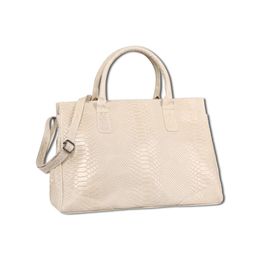 Toscanto Henkeltasche Leder beige ca. 40cm | Gr.: onesize