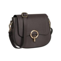 Leder Umhängetasche Toscanto Tasche grau ca. 23cm | Gr.: onesize