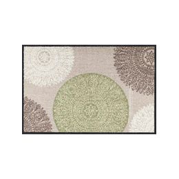 Erwin M&uuml;ller Erwin M&uuml;ller Fu&szlig;matte in beige/gr&uuml;n | Gr.: 50x75-cm