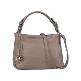 Toscanto Schultertasche Leder grau ca. 38cm | Gr.: onesize
