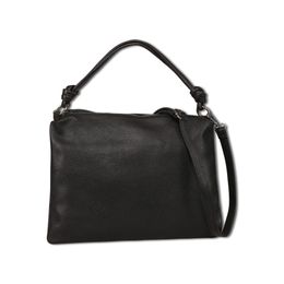 Toscanto Schultertasche Leder schwarz ca. 37cm | Gr.: onesize