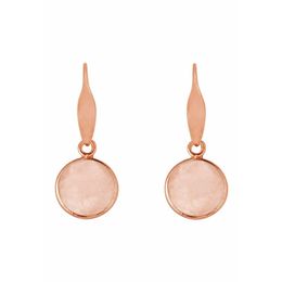 Gemshine Ohrringe Rosenquarz in rose gold coloured | Gr.: onesize