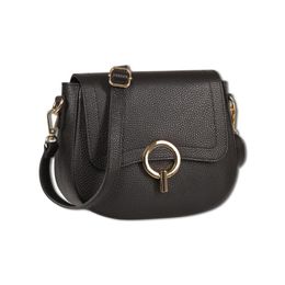 Leder Umhängetasche Toscanto Tasche schwarz ca. 23cm | Gr.: onesize