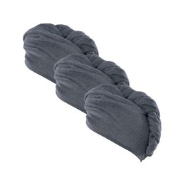 Erwin M&uuml;ller Erwin M&uuml;ller Frottier Turban 3er-Pack in anthrazit | Gr.: onesize