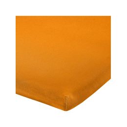 REDBEST Single-Jersey Topper-Spannbettlaken Denver in orange | Gr.: 140x200 cm - 160x200 cm