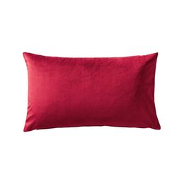 REDBEST Samt Kissenh&uuml;lle Kingsville in rot | Gr.: 40 x 40 cm