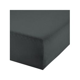 REDBEST Single-Jersey Boxspring-Spannbettlaken Denver in anthrazit | Gr.: 140x200 cm - 160x200 cm