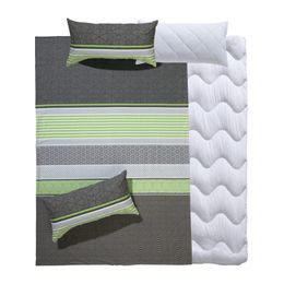 REDBEST Bettausstattung Sparpaket in graphit I | Gr.: 135x200 cm (80x80 cm)