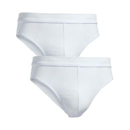 Erwin M&uuml;ller Erwin M&uuml;ller Baumwolle, Single-Jersey Slip 2er-Pack in wei&szlig; | Gr.: 6