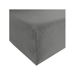 Erwin M&uuml;ller Erwin M&uuml;ller Interlock-Jersey Spannbettlaken N&uuml;rnberg in grau | Gr.: 180x220 cm - 200x220 cm
