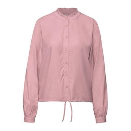 Street One Buttoned melange Bluse mit Rüschen in Powder Pink Mel. | Gr.: 38