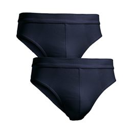 Erwin M&uuml;ller Erwin M&uuml;ller Baumwolle, Single-Jersey Slip 2er-Pack in marine | Gr.: 6