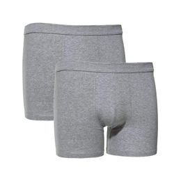Erwin M&uuml;ller Erwin M&uuml;ller Baumwolle, Single-Jersey Pants 2er-Pack in grau meliert | Gr.: 7