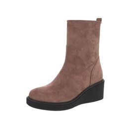 Ital-Design High Heel in Hellbraun | Gr.: 40