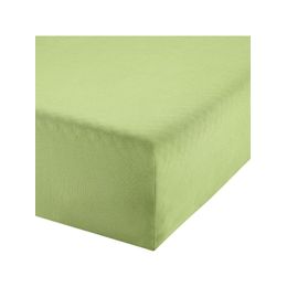 Erwin M&uuml;ller Erwin M&uuml;ller Single-Jersey Boxspring-Spannbettlaken Murnau in lindgr&uuml;n | Gr.: 140x200 cm - 160x200 cm