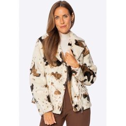 Wittchen Damenjacke mit Animalprint in Beige | Gr.: S