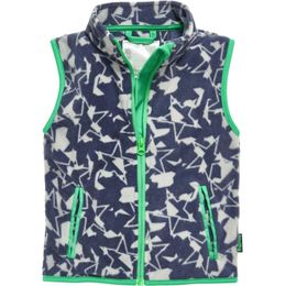 Playshoes Weste "Fleece-Weste Sterne-Camouflage" in Grau | Gr.: 104