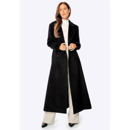 Wittchen Damen Wollmantel mit Kaschmirmischung in Black | Gr.: M