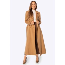 Wittchen Damen Wollmantel mit Kaschmirmischung in Light brown | Gr.: L