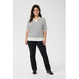 Kaffe curve Strickpullover KClizzy Regular fit in Chalk/Midnight Marine Stripe | Gr.: S