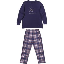 Erwin M&uuml;ller Erwin M&uuml;ller Single-Jersey Kinder-Schlafanzug in marine | Gr.: 128