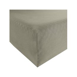 REDBEST Single-Jersey Spannbettlaken San Francisco in taupe | Gr.: 90x190 cm - 100x200 cm