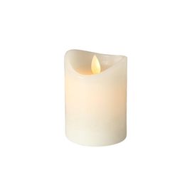 Boltze LED Kerze Bino mit Timer und Swing Flame in cremeweiss | Gr.: M