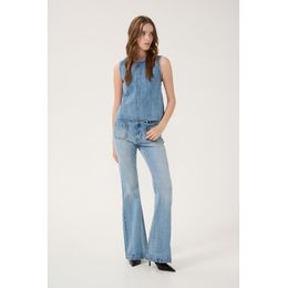 My Essential Wardrobe Ärmellose Bluse DangoMW Box fit in Light Blue Retro Wash | Gr.: 42